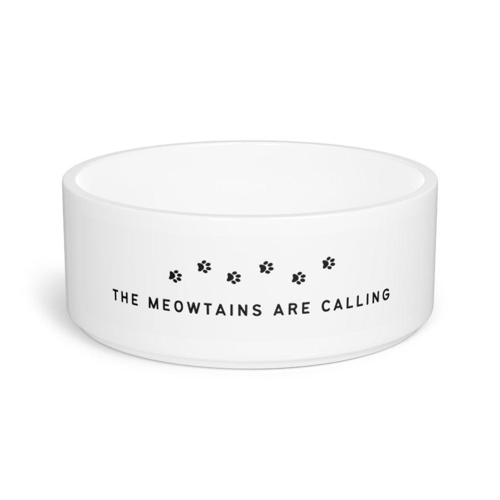 The Meowtains Are Calling Cat Bowl | Ceramic Pet Supplies – Telluride Shop